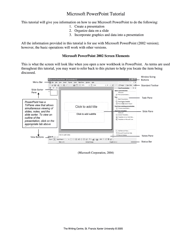 Fillable Online This tutorial will give you information on how to use Microsoft PowerPoint to do ...