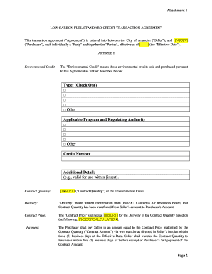 Fillable Online local anaheim LOW CARBON FUEL STANDARD CREDIT ...