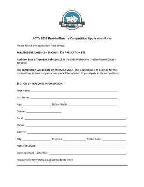 Fillable Online ACT BIT Application Form - Print Version.docx Fax Email ...