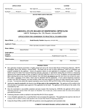 Fillable Online do az APPLICATION LICENSE Fax Email Print - pdfFiller