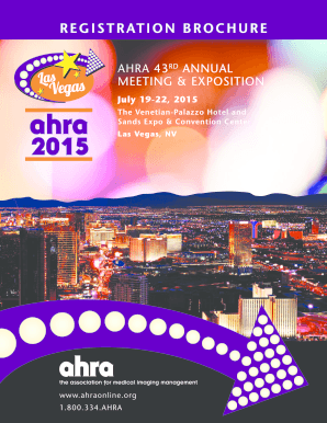 Fillable Online ahra AHRA 43 RD ANNUAL - ahra Fax Email Print - pdfFiller