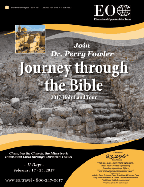 Fillable Online Join Dr. Perry Fowler Journey through the Bible Fax ...
