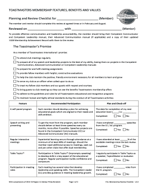 Fillable Online menai-toastmasters TOASTMASTERS MEMBERSHIP FEATURES ...