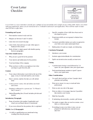 Fillable Online A cover letter is a way to introduce yourself, give a ...