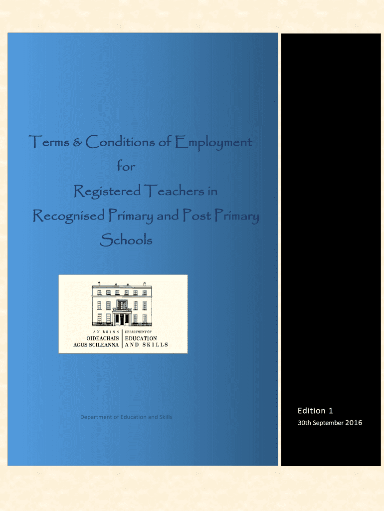 Fillable Online Terms and Conditions for Registered Teachers in ...
