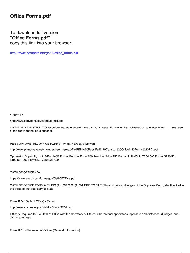 Fillable Online Office Forms - Pdfslibforme.com Fax Email Print - pdfFiller