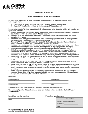 Fillable Online information services - Griffith University Fax Email ...