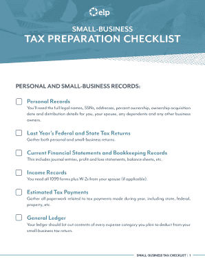 Fillable Online kbcpas Small Business Tax Checklist Fax Email Print ...
