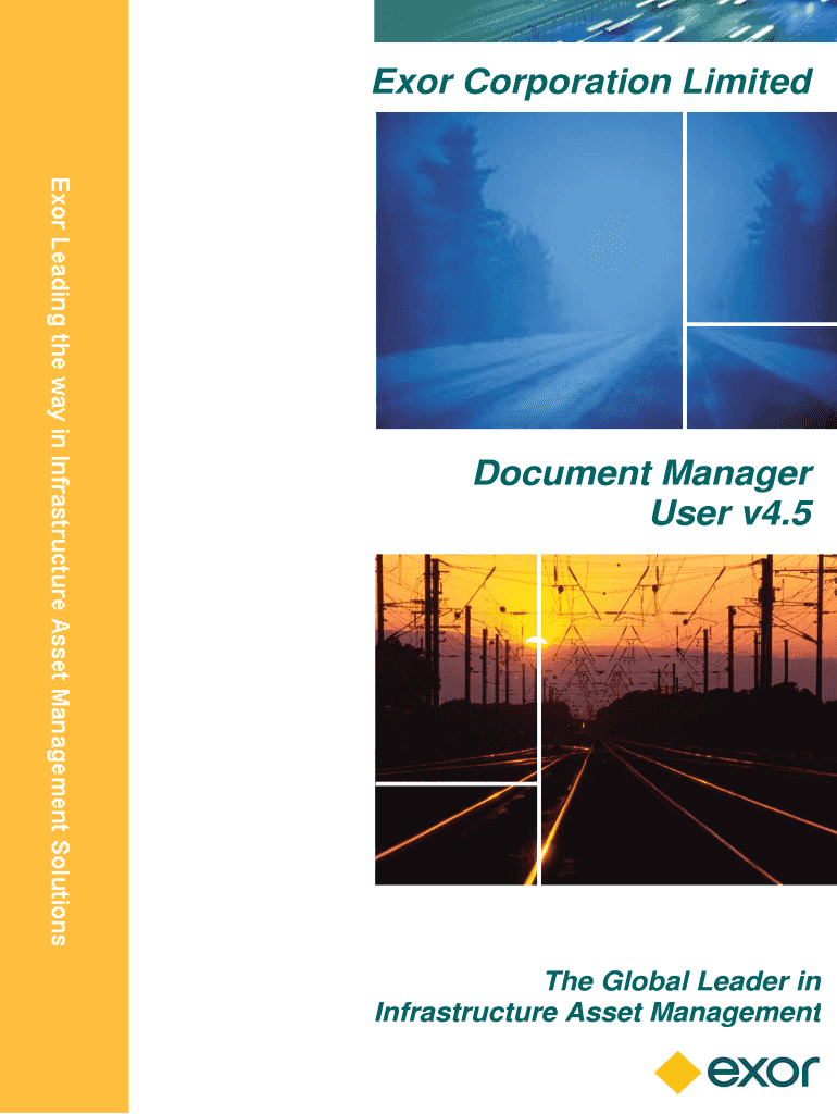 Fillable Online Exor Corporation Limited - Bentley Fax Email Print - pdfFiller