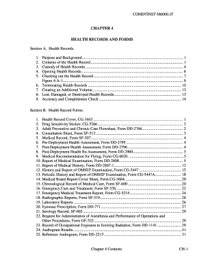 Fillable Online uscg chapter 4 health records and forms - U.S. Coast ...