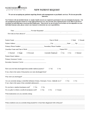 Fillable Online New Patient Forms - Island Internal Medicine Fax Email Print - pdfFiller