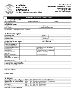 Fillable Online Instructions for Completing the AHC Building Survey ...