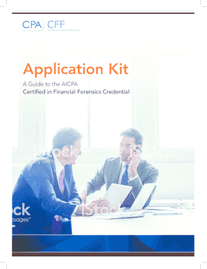 Fillable Online is Application Kit - AICPA Fax Email Print - pdfFiller