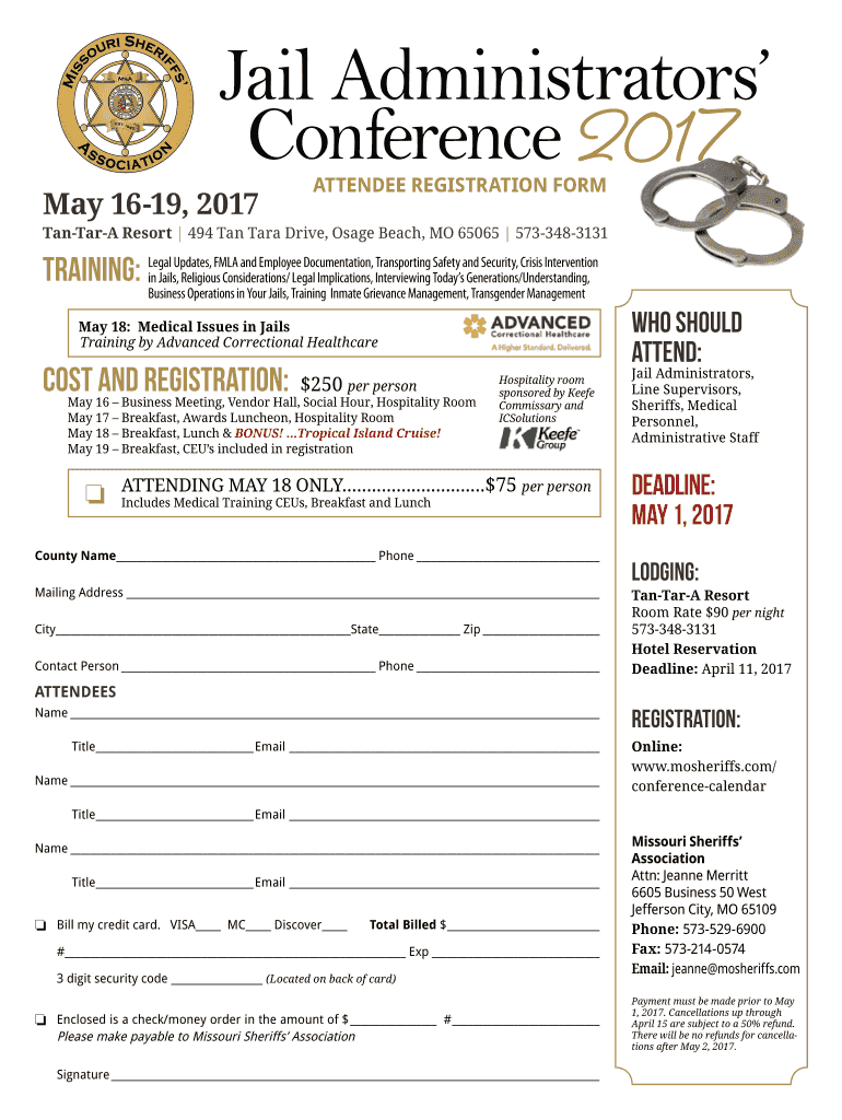 Fillable Online Jail Administrators Fax Email Print - pdfFiller