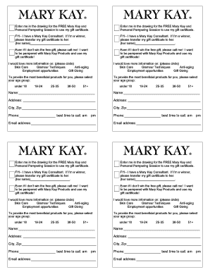 Fillable Online MARY KAY - mysignaturesite.com Fax Email Print - pdfFiller