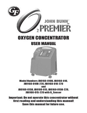 Fillable Online Oxygen Concentrator Fax Email Print - pdfFiller