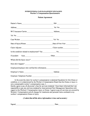 Fillable Online WC form.docx Fax Email Print - pdfFiller