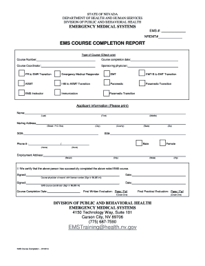 Fillable Online EMS #: Fax Email Print - pdfFiller