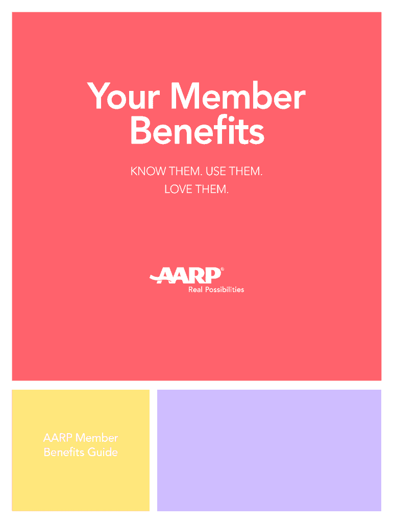 Fillable Online aarp Your Member Benefits - AARP - Real Possibilities ...