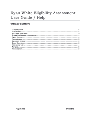 Fillable Online Palm Beach County Ryan White Part A Eligibility ...