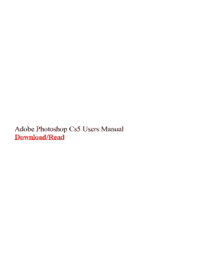 Fillable Online Adobe Photoshop Cs5 Users Manual Fax Email Print - pdfFiller