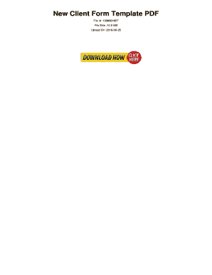 Fillable Online fakeh ebooktake New Client Form Template PDF. New ...
