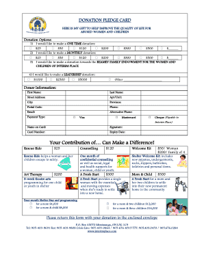 Fillable Online Your Contribution of Can Make a Difference! Fax Email Print - pdfFiller