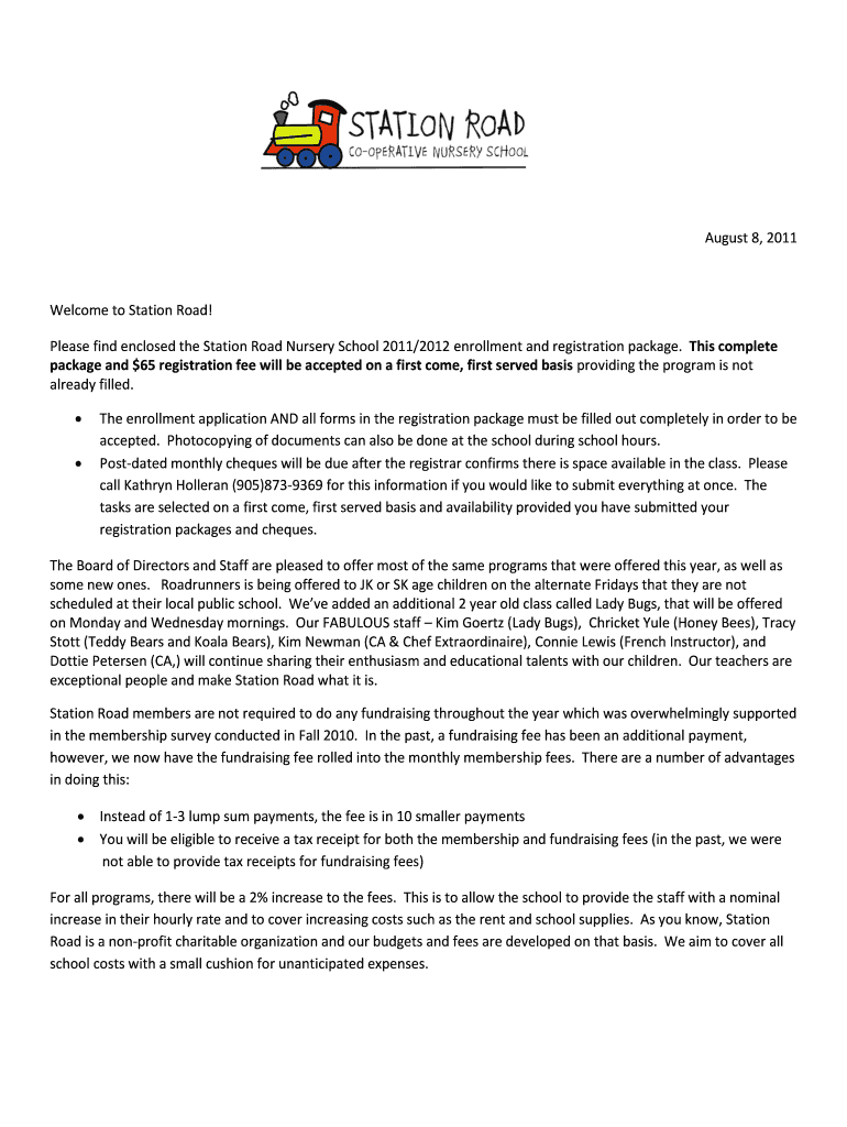 Fillable Online stationroad Welcome to Station Road - stationroad Fax ...