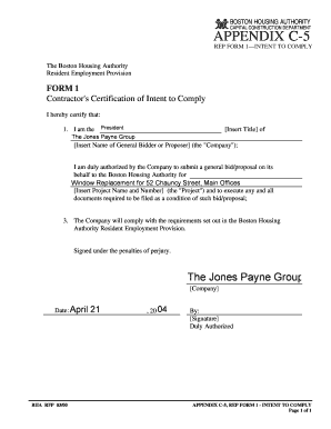 Fillable Online APPENDIX C-5 Fax Email Print - pdfFiller