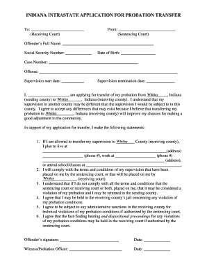 Fillable Online in INDIANA INTRASTATE APPLICATION FOR TRANSFER - in Fax ...