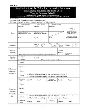 Fillable Online elec eng chula ac Application form for Fukuoka ...