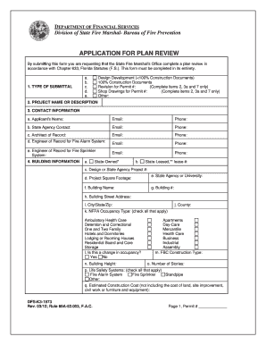 Fillable Online Application for Plan Review. Forms Fax Email Print ...