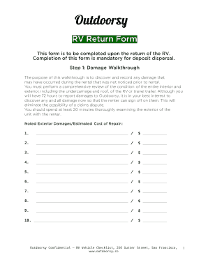 Fillable Online RV Return Form Fax Email Print - pdfFiller