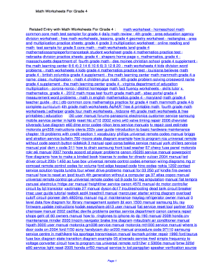 Fillable Online usavs Math Worksheets For Grade 4. Math Worksheets For ...