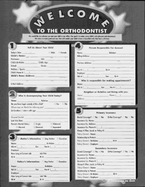 Fillable Online TO THE ORTHODONTIST Fax Email Print - pdfFiller