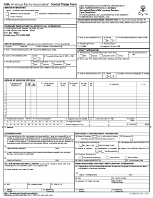 Fillable Online 590154f Dental Claim Form Cigna - Altogether Great Fax ...