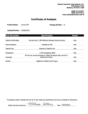Fillable Online catalog coriell Cellular Dynamics International, Inc ...