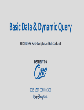 Fillable Online Basic Data & Dynamic Query Fax Email Print - pdfFiller