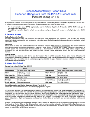 Fillable Online School Accountability Report Card Reported Using Data ...
