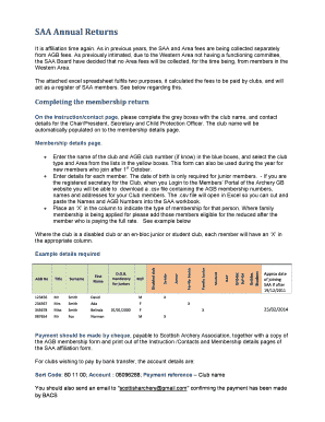 Fillable Online Completing SAA Club Affiliation Form Fax Email Print ...