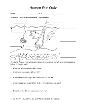 Fillable Online Human Skin Quiz - highland.hitcho.com.au Fax Email ...