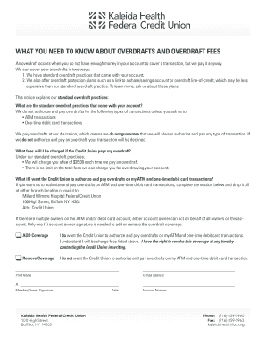 Fillable Online We can cover your overdrafts in two ways: Fax Email ...