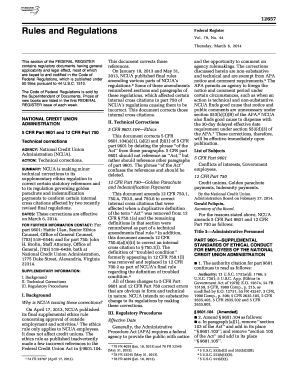 Fillable Online 5 CFR Part 9601 and 12 CFR Part 750 Fax Email Print ...