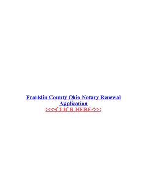 Fillable Online Franklin County Ohio Notary Renewal Application Fax ...