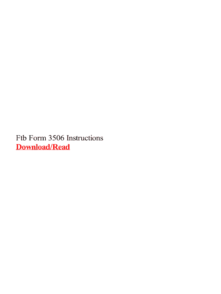 Fillable Online Ftb Form 3506 Instructions - tirasagil.files.wordpress ...