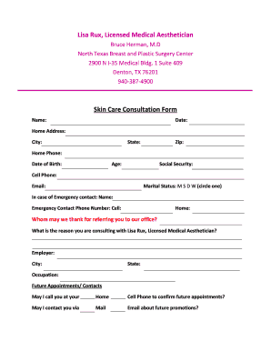 Fillable Online Patient Forms North Texas Breast & Plastic Surgery ...