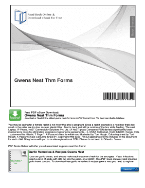 Fillable Online Gwens Nest Thm Forms - mybooklibrary.com Fax Email ...