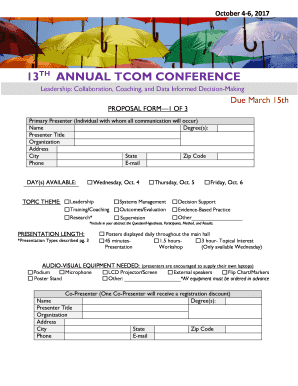 Fillable Online praedfoundation ANNUAL TCOM CONFERENCE - Praed ...