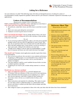 Fillable Online Asking for a Reference Fax Email Print - pdfFiller