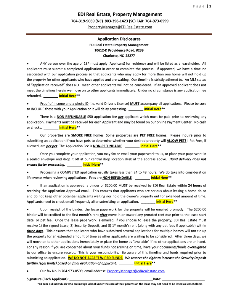 Fillable Online EDI Real Estate Property Management Fax Email Print ...